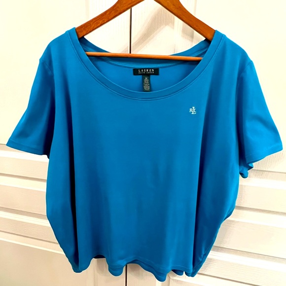 Lauren Ralph Lauren | Tops | Ralph Lauren Plus Size Woman 3x Cerulean ...